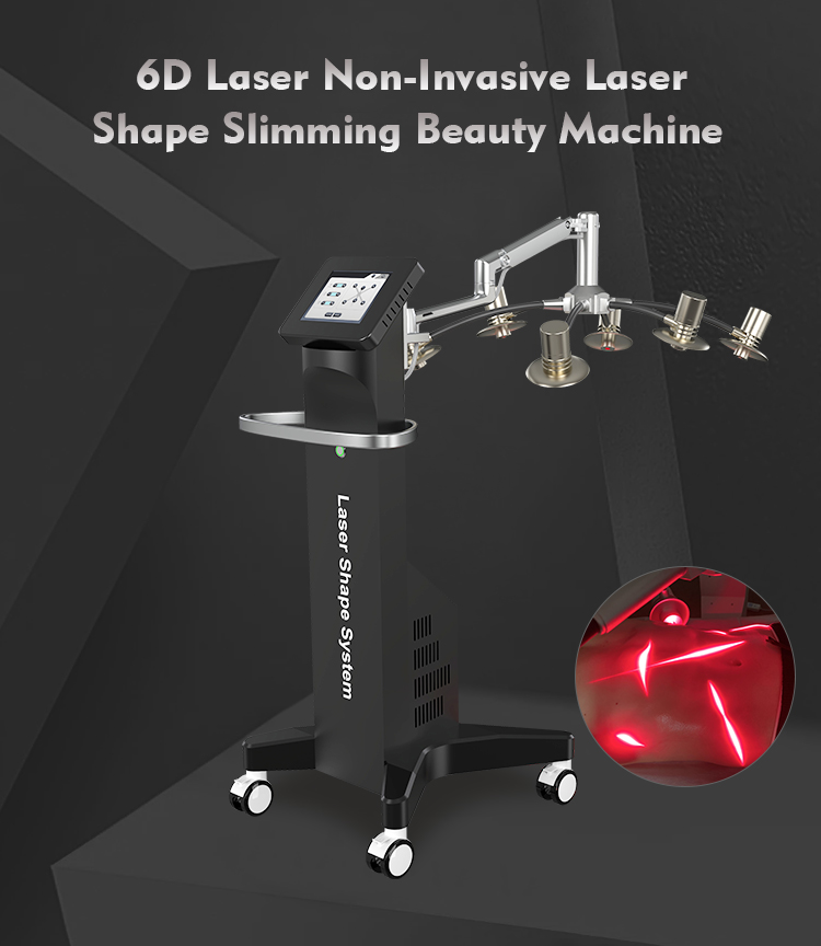 Non invasive 6D laser shape slimming equipment 6D laser - Buy 6D laser ...