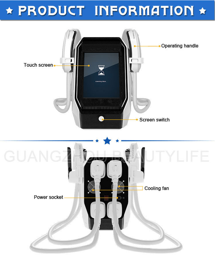 Portable hiemt emslim rf machine with 4 handles EMS26 - Buy Portable ...